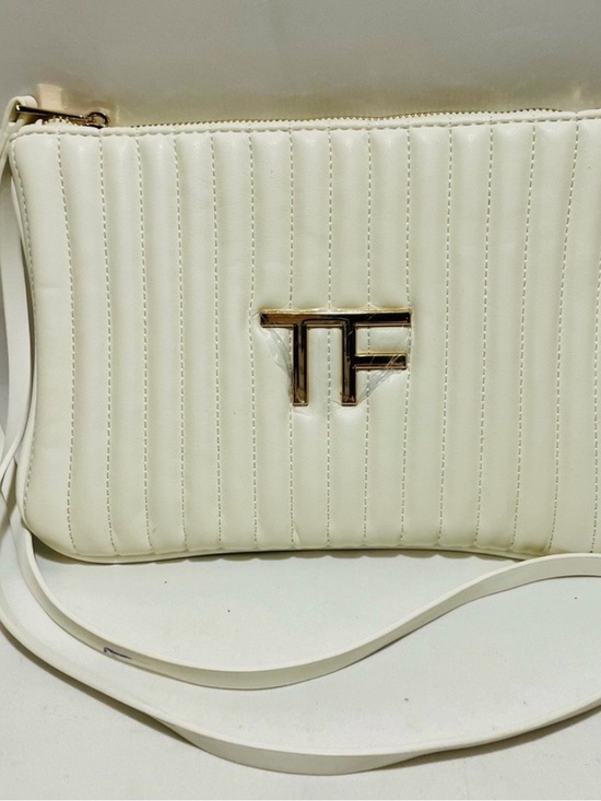 Tom Ford | Bags | Tom Ford Ivory Quilted Wristlet With Gold Tf Logo ...
